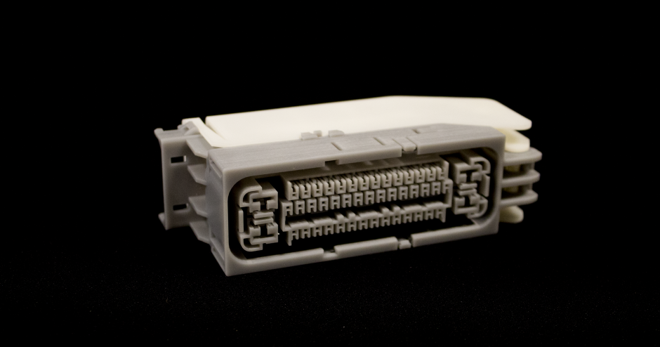 Electronic Connector produced on the ProJet 6000 SLA (high res) | 3D ...