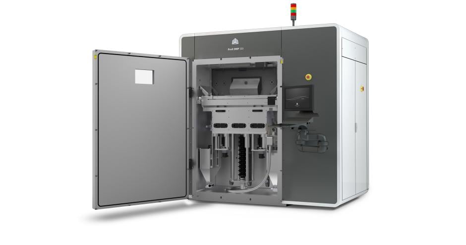 Open view of the ProX DMP 320 Metal Printer | 3D Systems