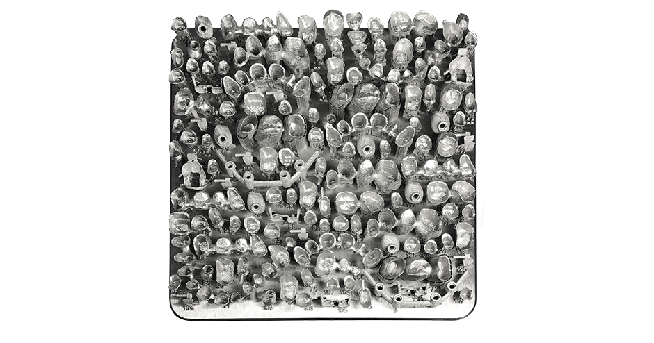 DMP Flex 200 plate of dental crown bridges | 3D Systems